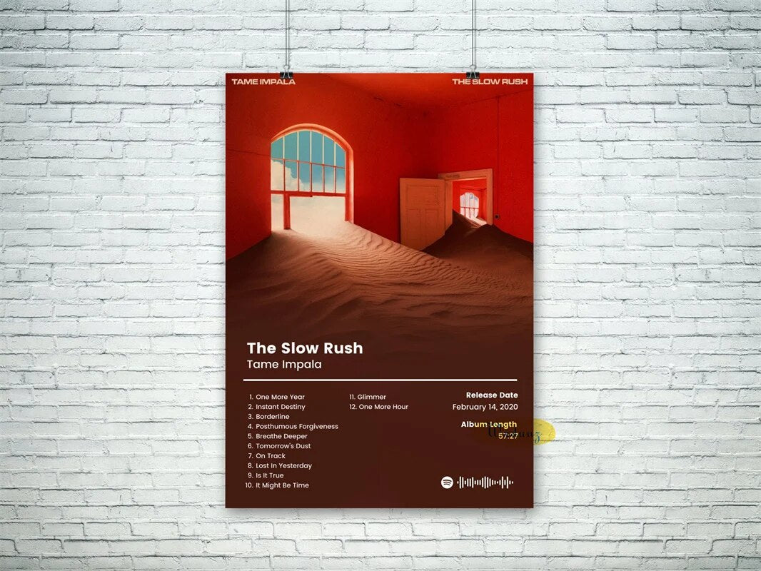 The Slow Rush Tame Impala Album Poster – Aesthetic Wall Decor