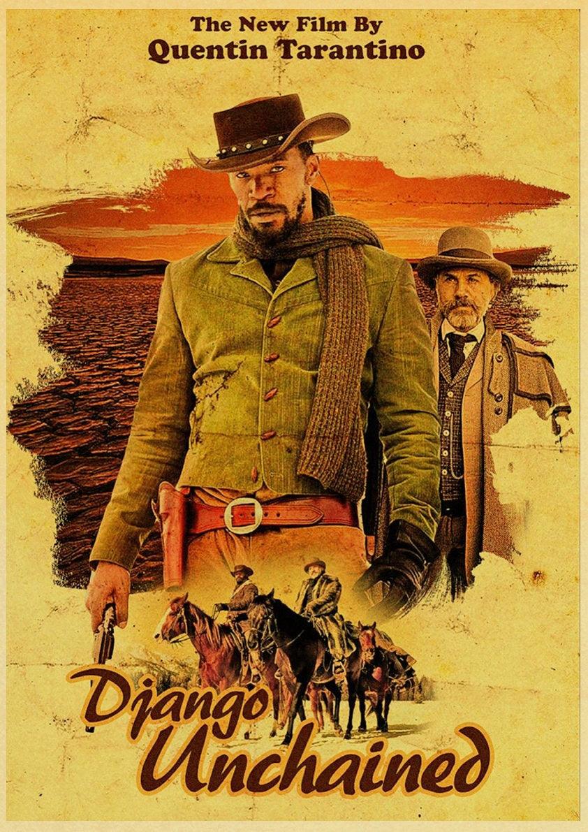 Django Unchained Western Movie Wall Art Posters – Aesthetic Wall Decor