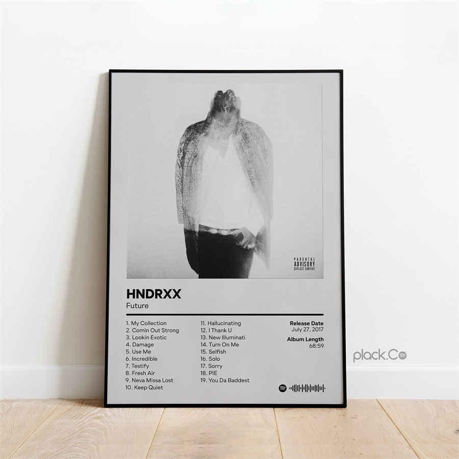 Future HNDRXX Rap Music Album Cover Wall Art Poster – Aesthetic Wall Decor