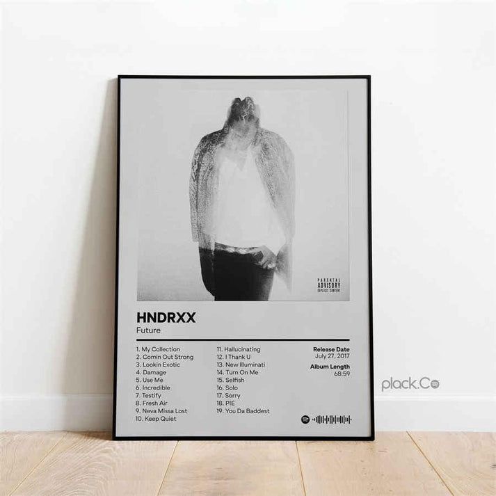 Future HNDRXX Rap Music Album Cover Wall Art Poster – Aesthetic Wall Decor