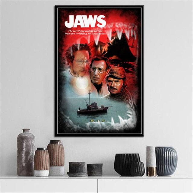 Jaws 70s Movie Poster – Aesthetic Wall Decor