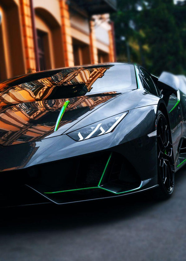 Lamborghini Black Huracan Supercar Wall Art Poster – Aesthetic Wall Decor