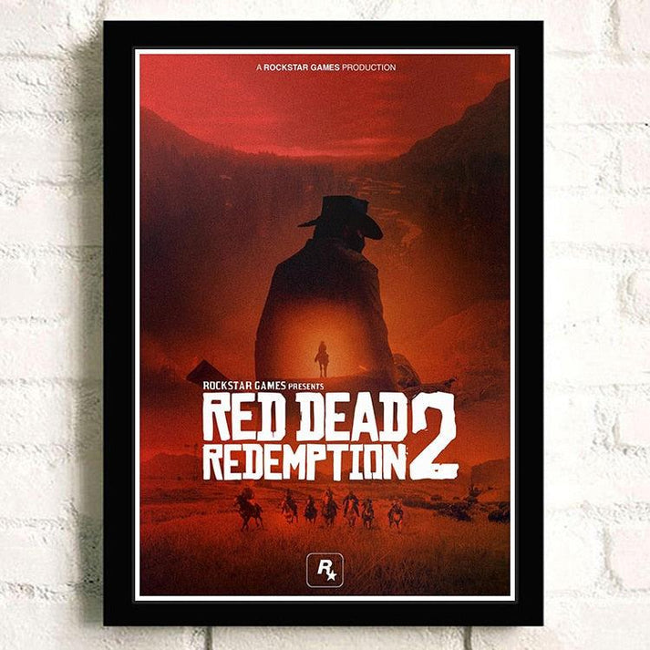 Red Dead Redemption II Arthur Morgan RDR2 Unique Video Game Wall Art P ...