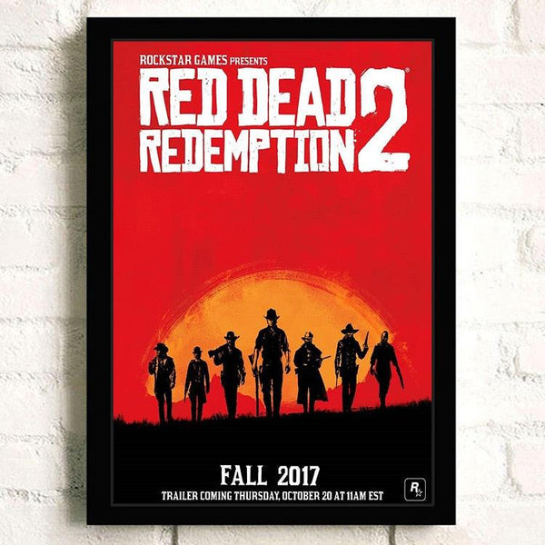 Red Dead Redemption II Gang RDR2 Video Game Wall Art Poster – Aesthetic ...