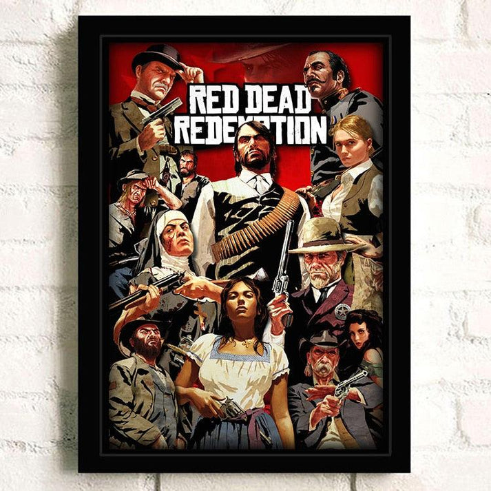 Red Dead Redemption RDR2 Video Game Classic Wall Art Poster – Aesthetic ...